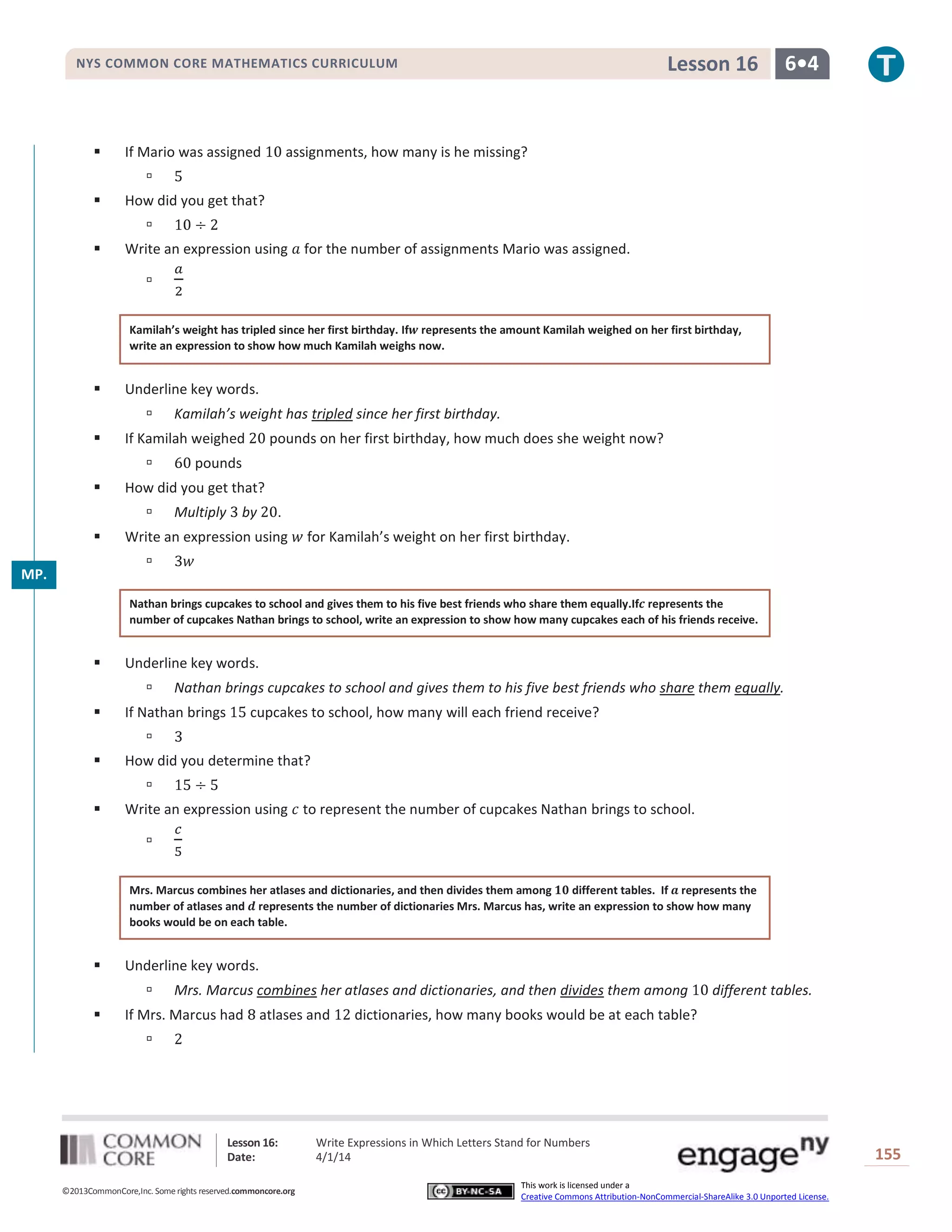 G6 m4-e-lesson 16-t | PDF