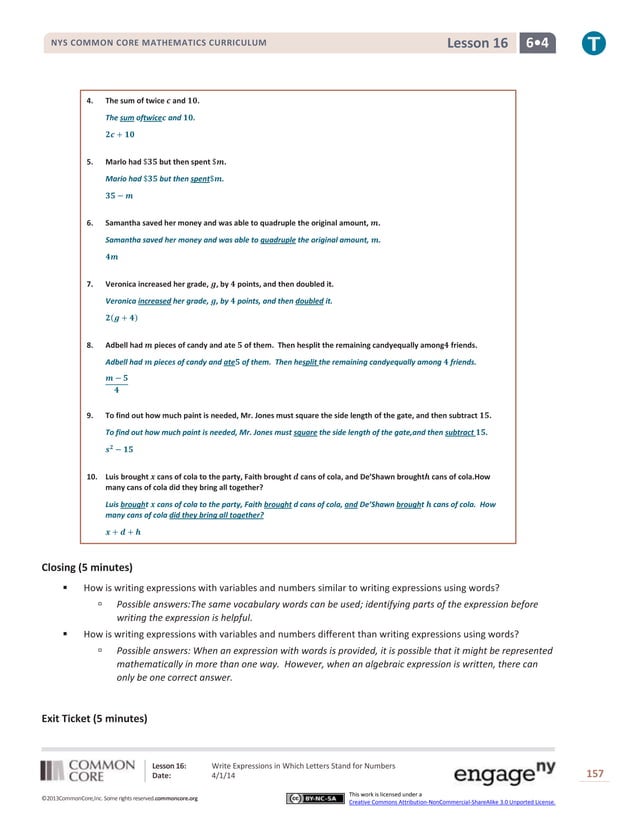 G6 m4-e-lesson 16-t | PDF