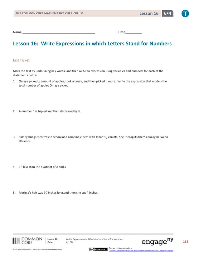G6 m4-e-lesson 16-t | PDF