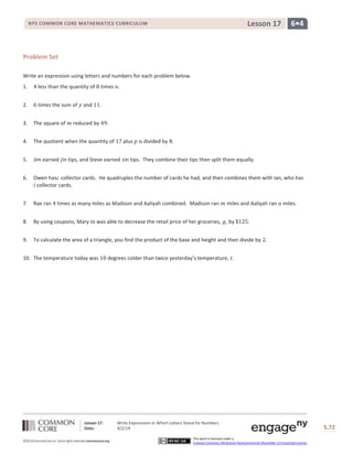 G6 m4-e-lesson 17-s | DOCX | Weather | Science