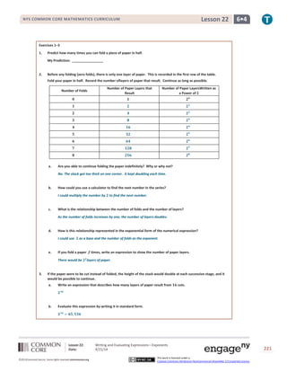 G6 m4-f-lesson 22-t | DOCX | Physics | Science
