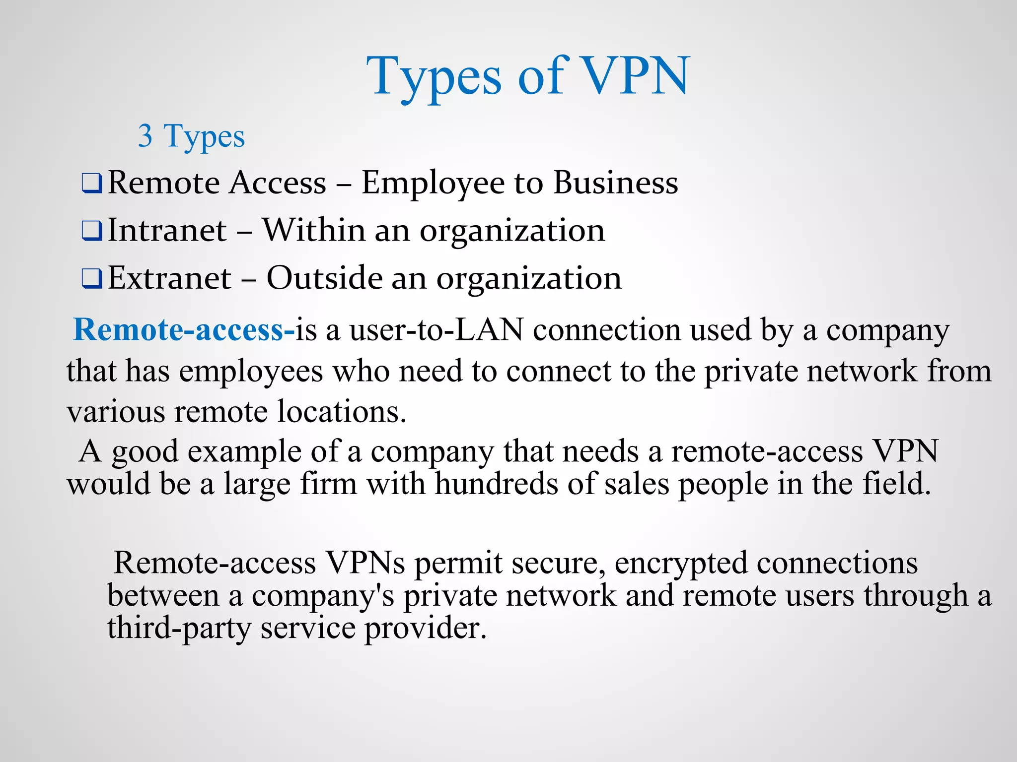 Virtual Private Network(VPN) | PPTX