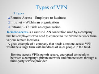 Virtual Private Network(VPN) | PPTX