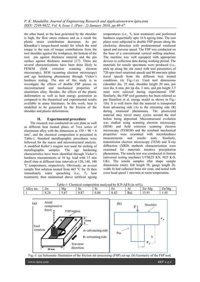 A refined energy-based model for friction stir processing of AlZn-Mg alloy | PDF