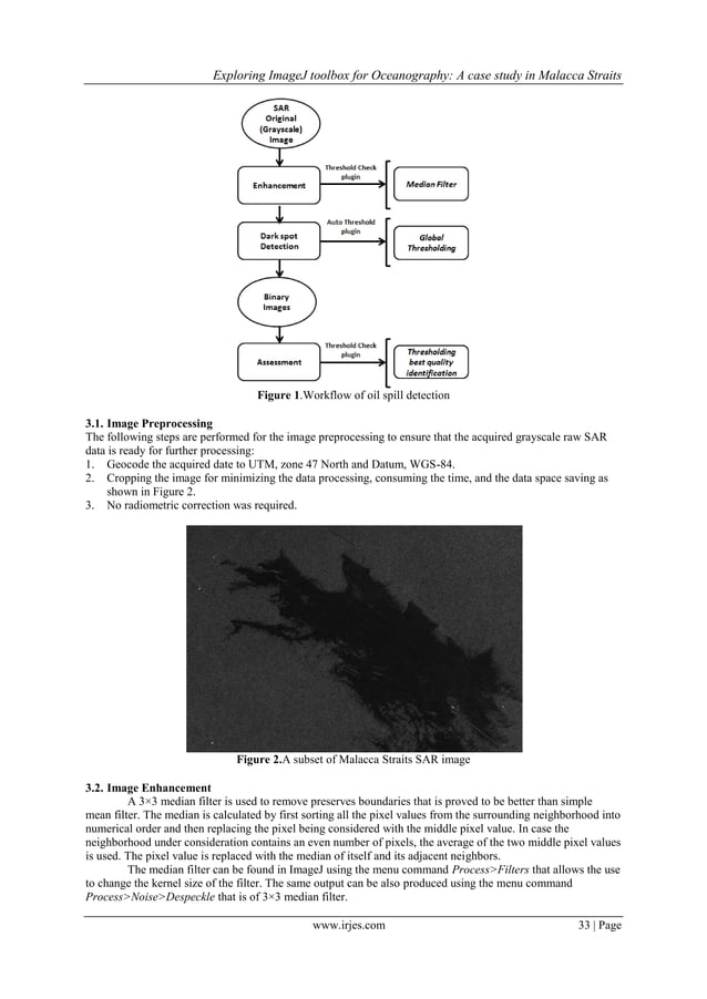 Exploring ImageJ toolbox for Oceanography: A case study in Malacca Straits | PDF | Photo Editing ...