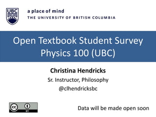 BC OER Research Fellows on Open Textbooks | PPT