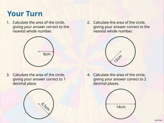 Mathematics Elementary Area and perimeter of Circles | PPTX