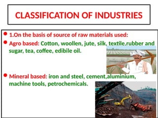 CBSE CLASS 10 INDUSTRIES - Introduction and classification of ...