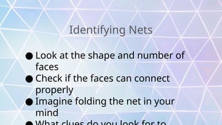 GRADE 6 NETS OF SOLID FIGURES, DEFINITION, AND REAL-LIFE EXAMPLES | PPTX