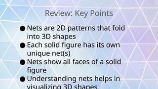 GRADE 6 NETS OF SOLID FIGURES, DEFINITION, AND REAL-LIFE EXAMPLES | PPTX