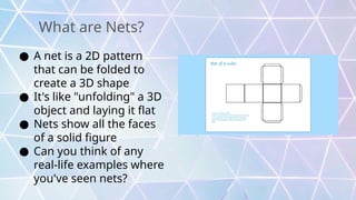 GRADE 6 NETS OF SOLID FIGURES, DEFINITION, AND REAL-LIFE EXAMPLES | PPTX