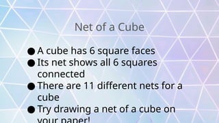 GRADE 6 NETS OF SOLID FIGURES, DEFINITION, AND REAL-LIFE EXAMPLES | PPTX