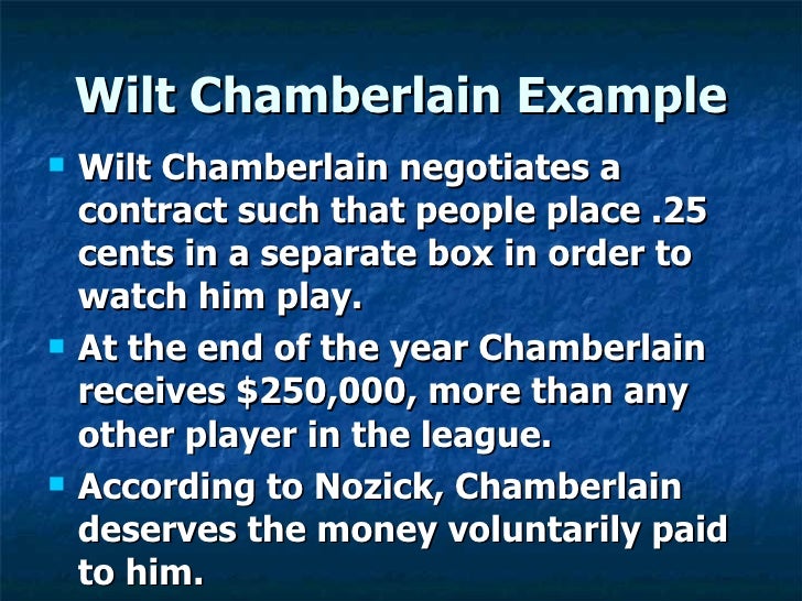 The Wilt Chamberlain Argument Prior Probability