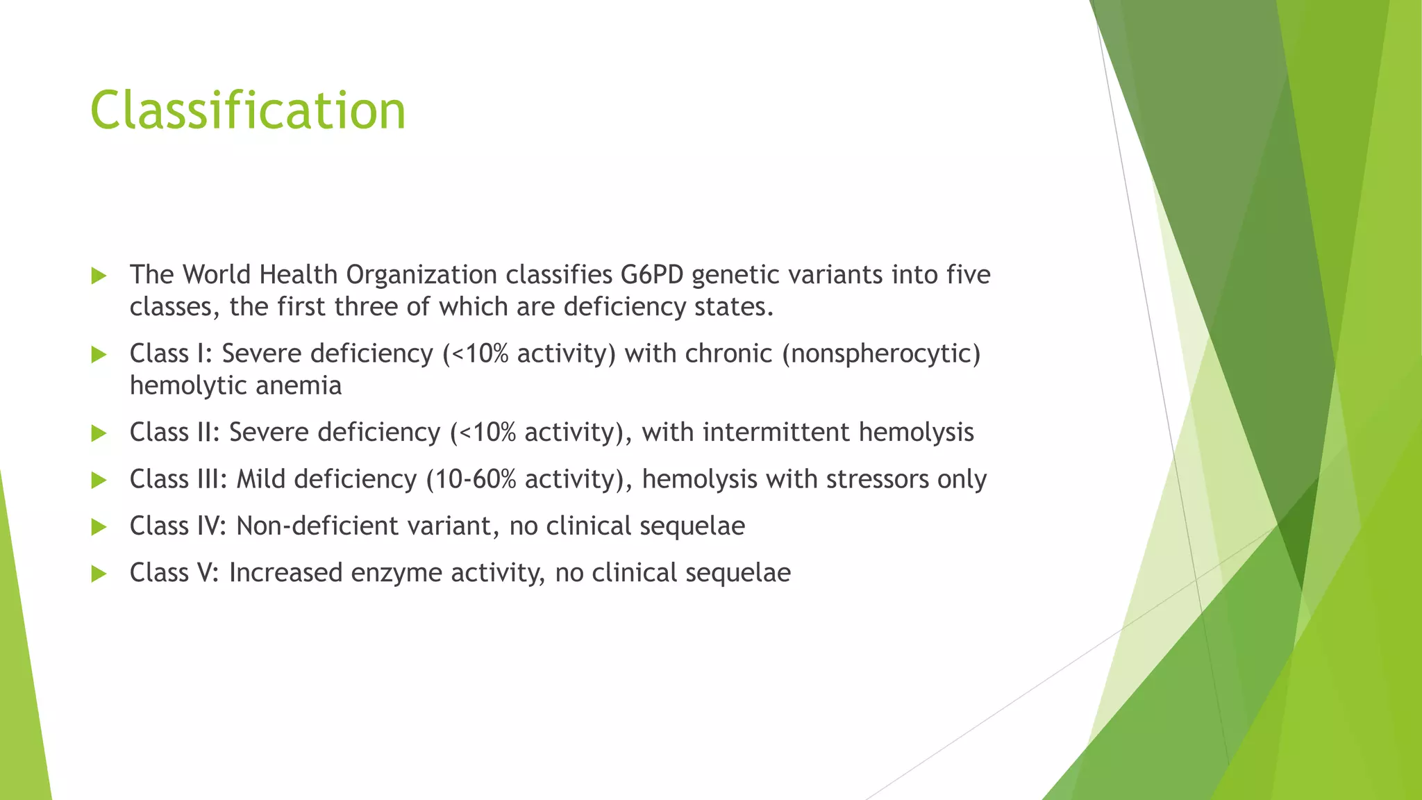 G6PD Deficiency | PPTX