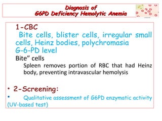 G6PD Deficiency Anaemai | PPT