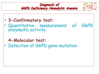 G6PD Deficiency Anaemai | PPT