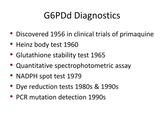 G6PD deficiency diagnosis enzyme summary.pdf | Blood Disorders ...