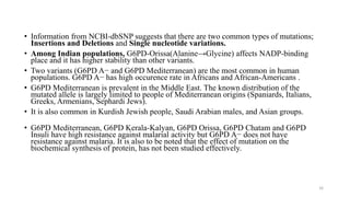 G6PD deficiency | PPTX