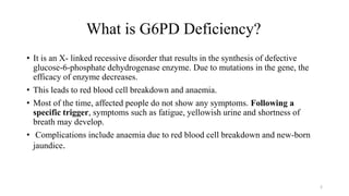 G6PD deficiency | PPTX