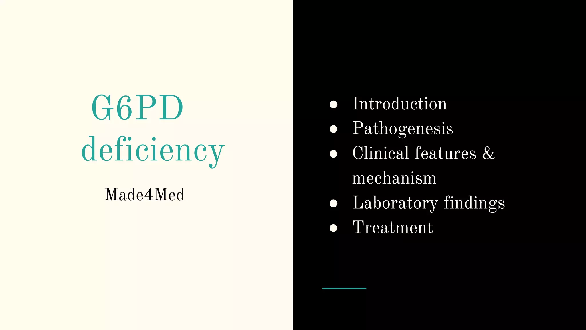 Glucose-6-Phosphate Dehyadrogenase (G6PD) Deficiency | PPTX | Medical ...