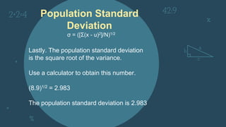 Measures of Variation (Ungrouped Data) | PPTX