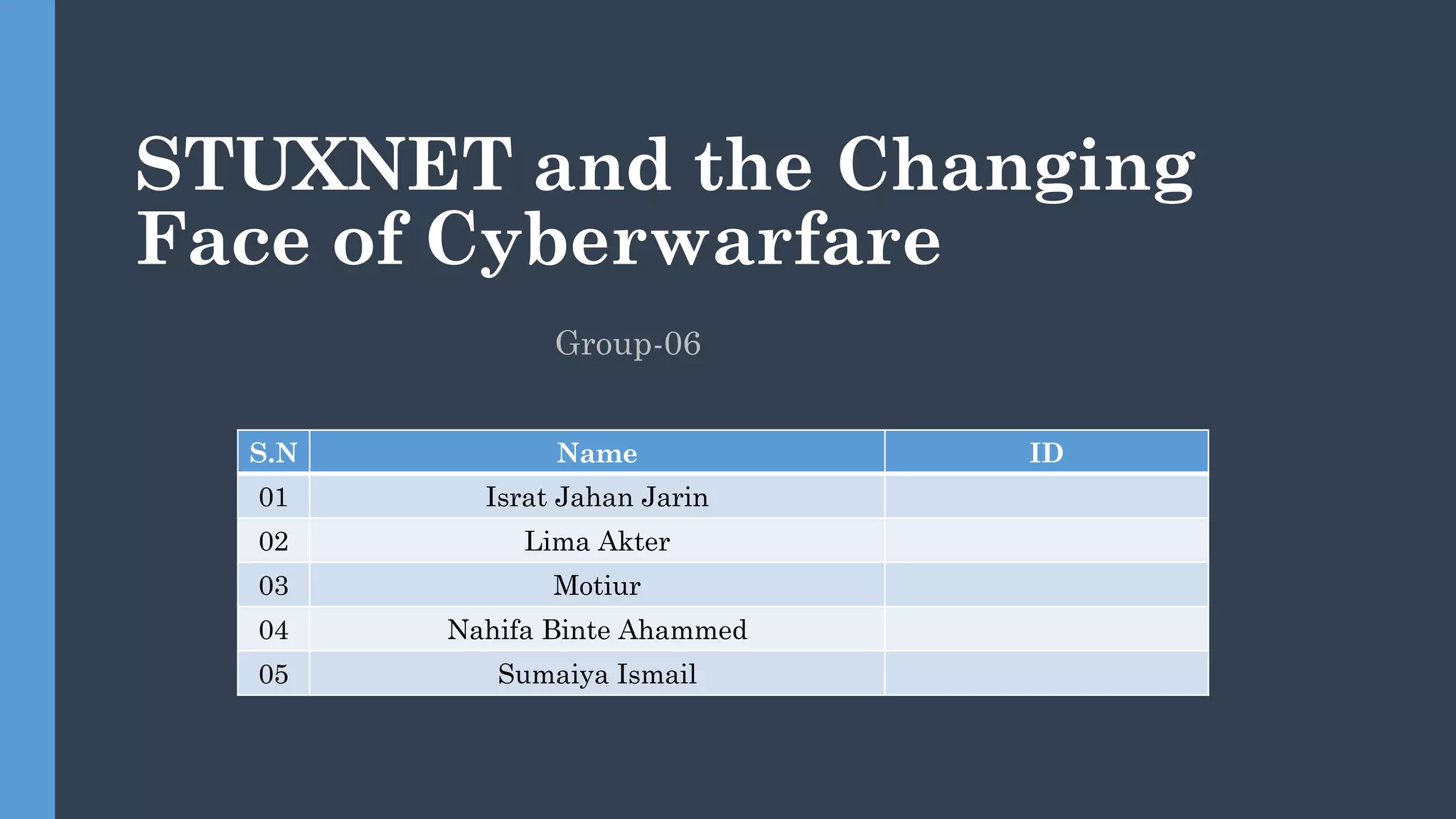 Stuxnet, a malicious computer worm | PPT