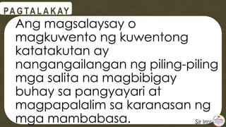 Filipino 6 Educational Module: Reality, Fantasy, and Narrative Texts | PPTX