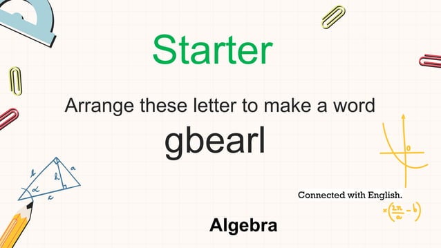 G6 W1 L1 using letters to represent numbers.pptx