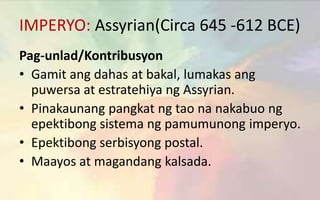 mahahalagang pangyayari sa sinaunang panahon sa kanlurang asya | PPTX