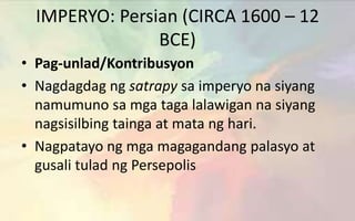 mahahalagang pangyayari sa sinaunang panahon sa kanlurang asya | PPTX