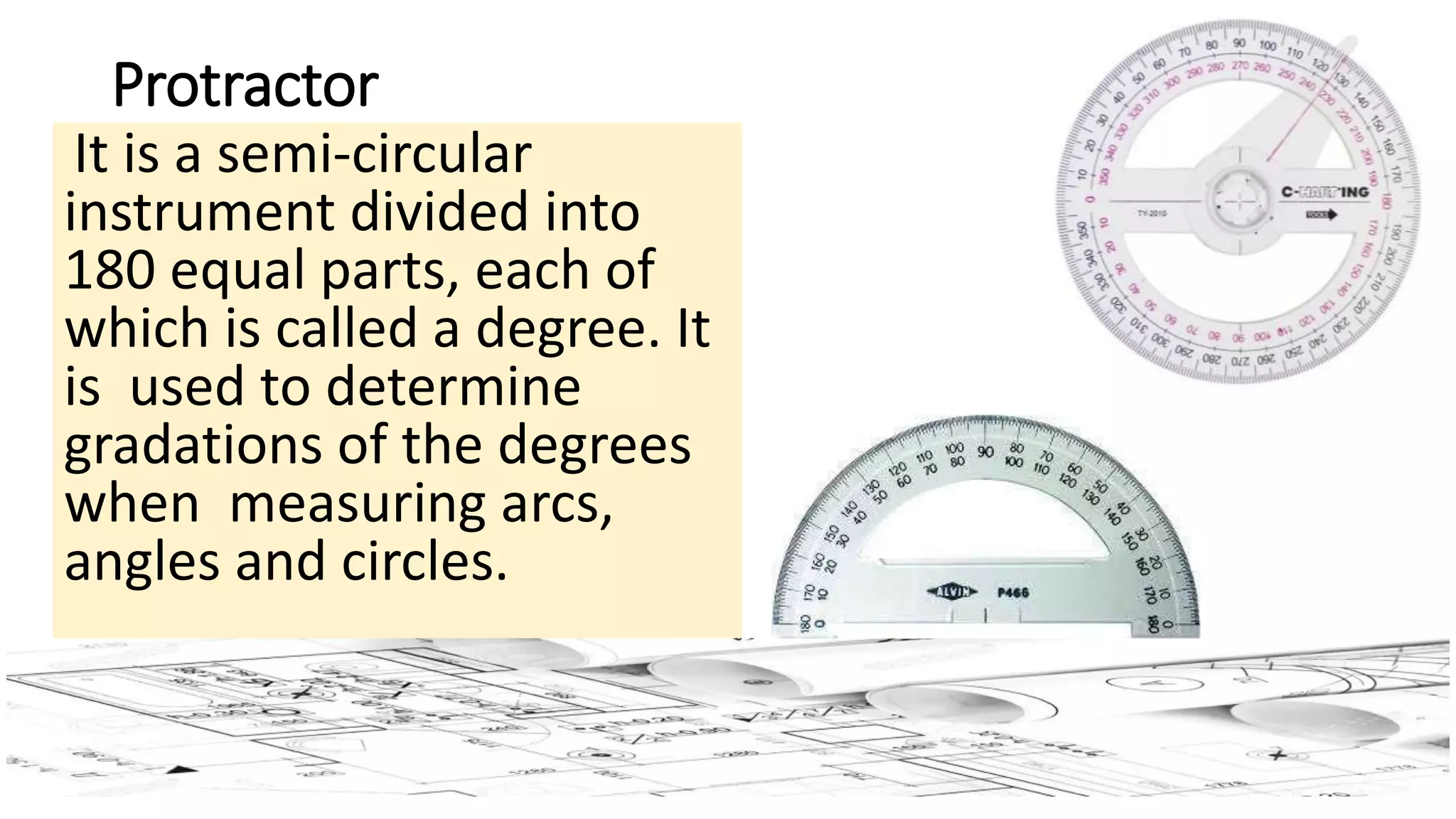 DRAFTING TOOLS, MATERIALS AND EQUIPMENT | PPTX