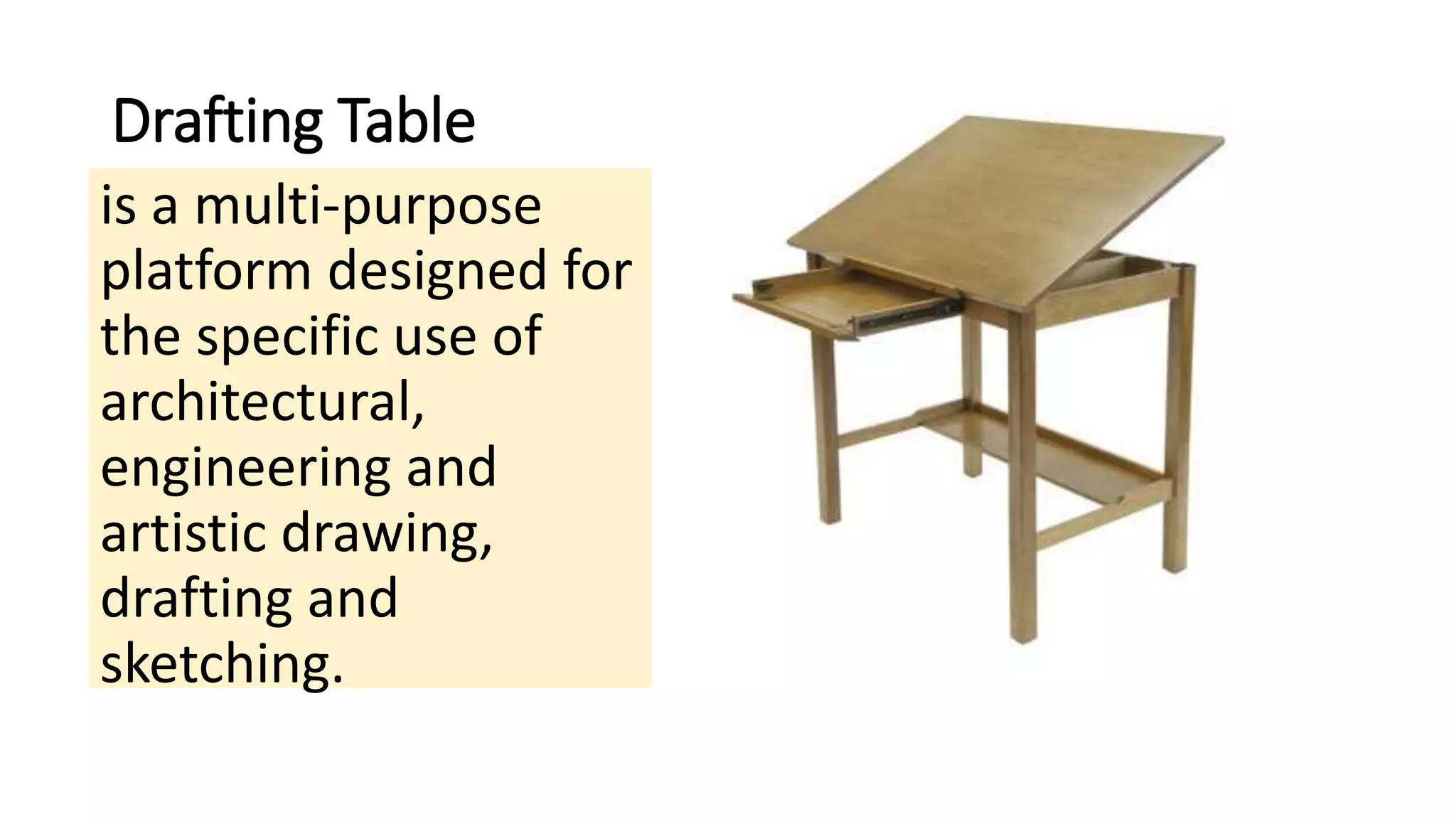 DRAFTING TOOLS, MATERIALS AND EQUIPMENT | PPTX