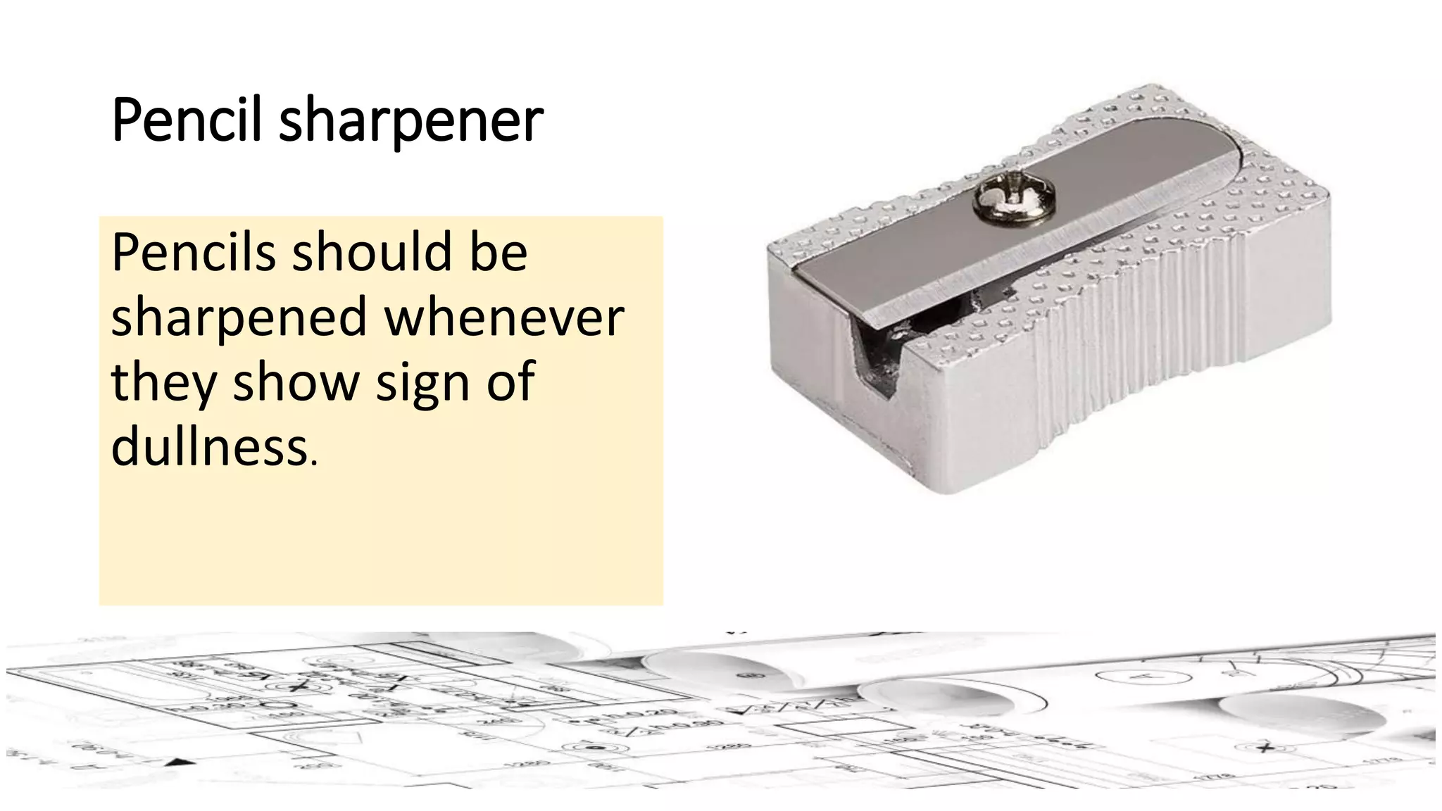 DRAFTING TOOLS, MATERIALS AND EQUIPMENT | PPTX