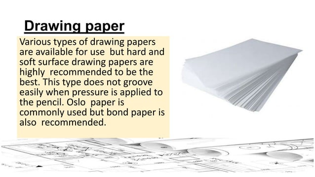 DRAFTING TOOLS, MATERIALS AND EQUIPMENT | PPTX