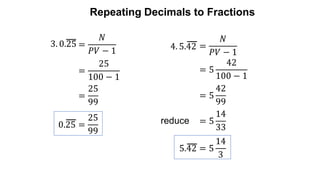 G7 - Expressing Rational Numbers from Fraction to Decimal Form and vice ...