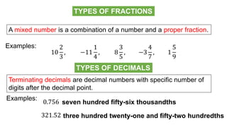 G7 - Expressing Rational Numbers from Fraction to Decimal Form and vice ...