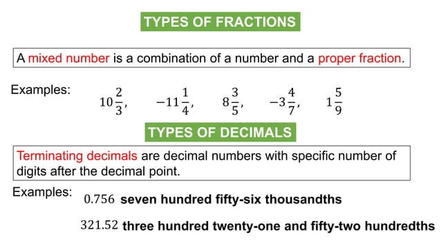 G7 - Expressing Rational Numbers from Fraction to Decimal Form and vice ...