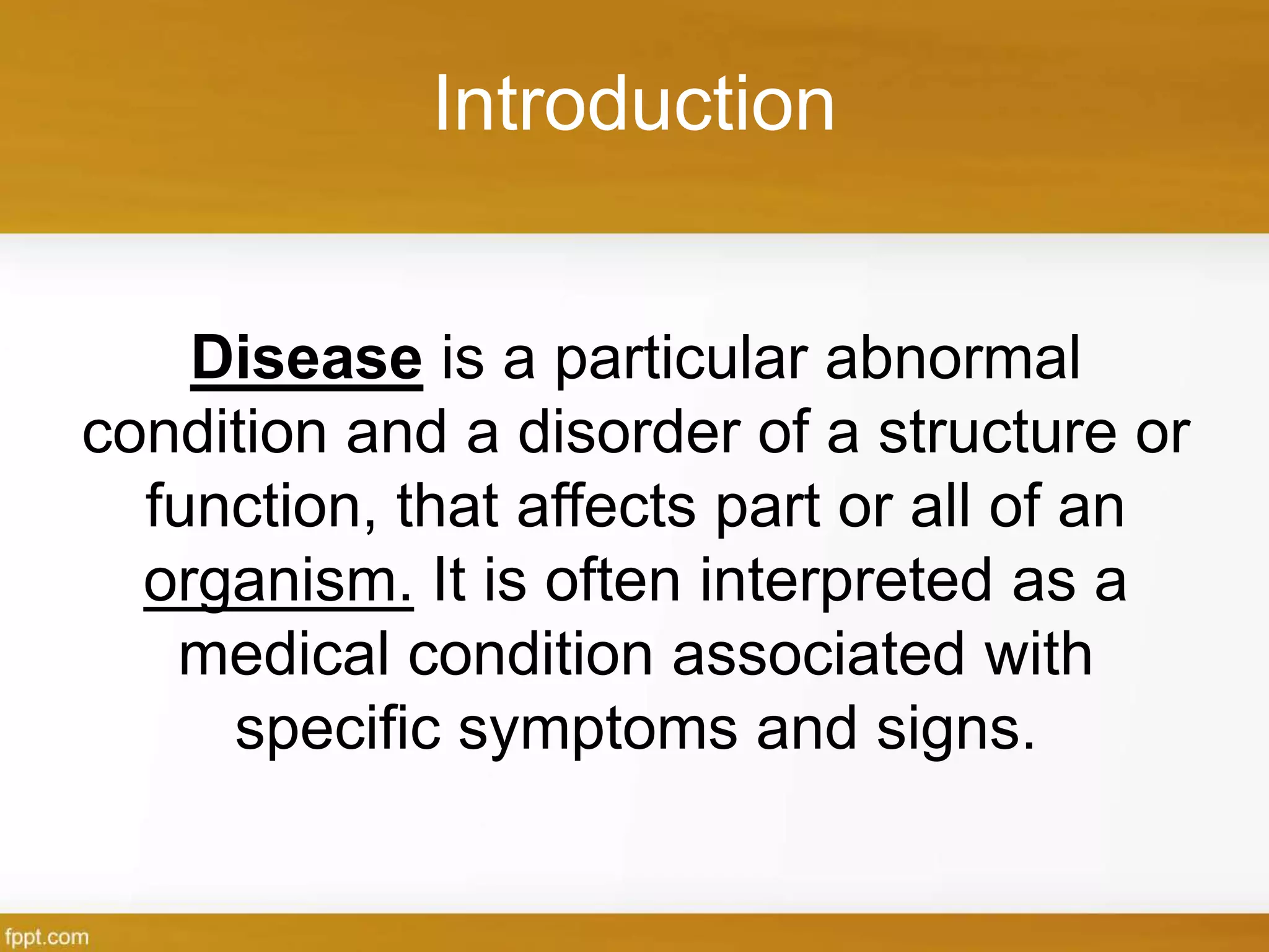 Prevention and Control of Diseases and Disorder (Non-communicable ...