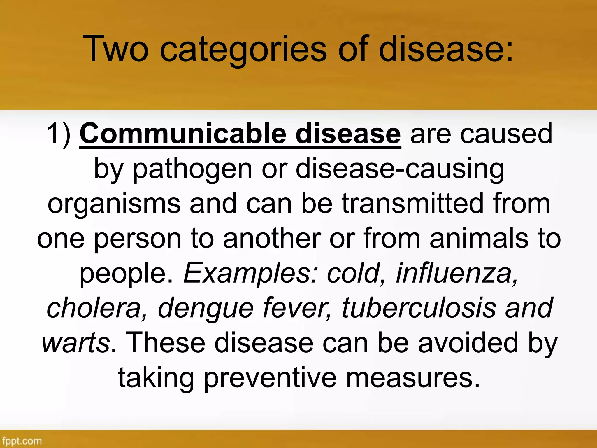 Prevention and Control of Diseases and Disorder (Non-communicable ...