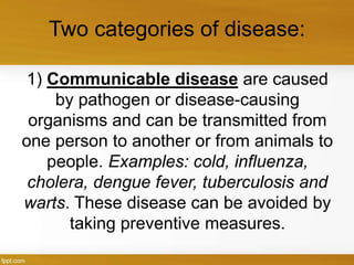 Prevention and Control of Diseases and Disorder (Non-communicable ...