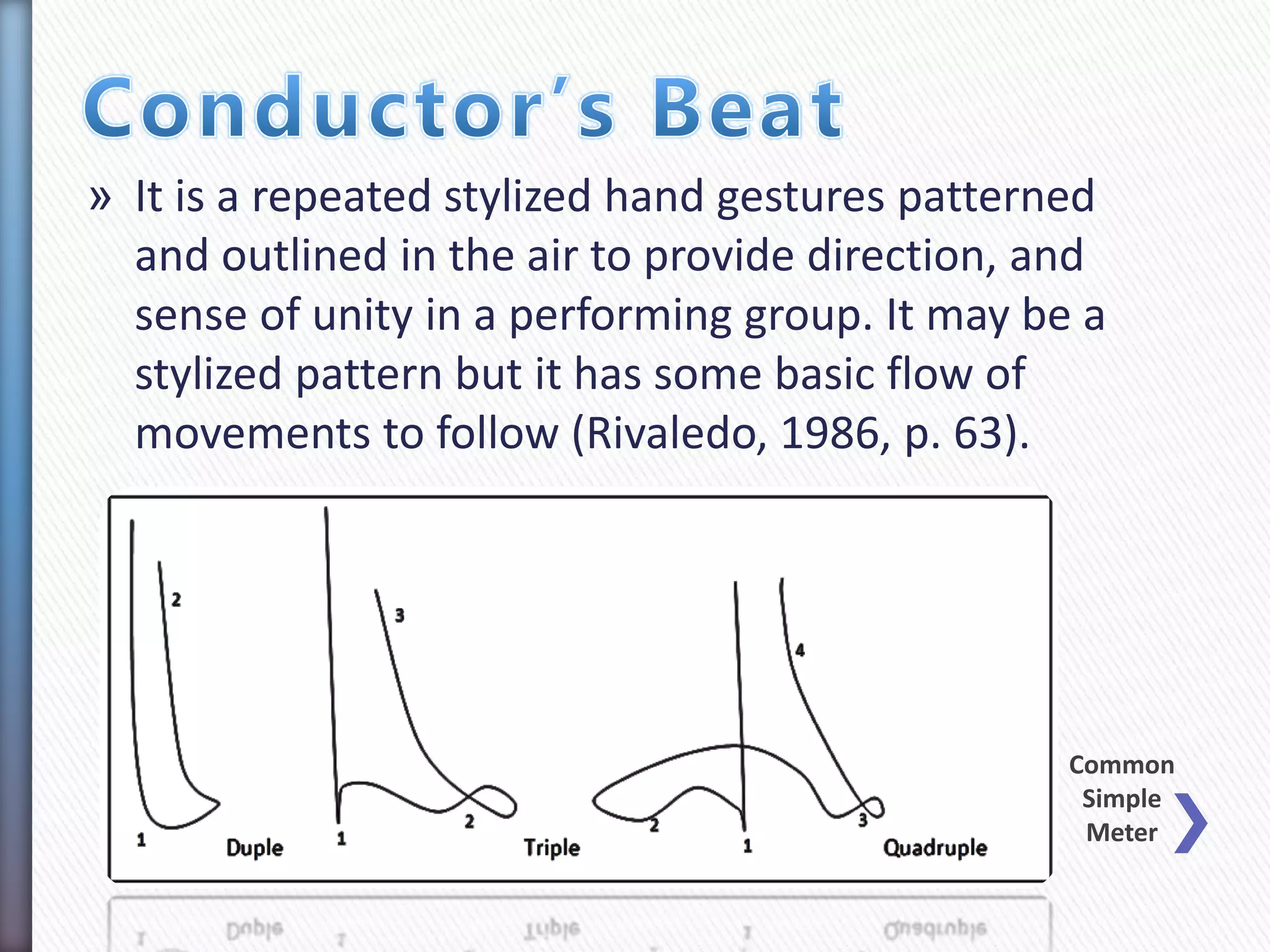 Grade 7 simple meter & conductors beat | PPTX