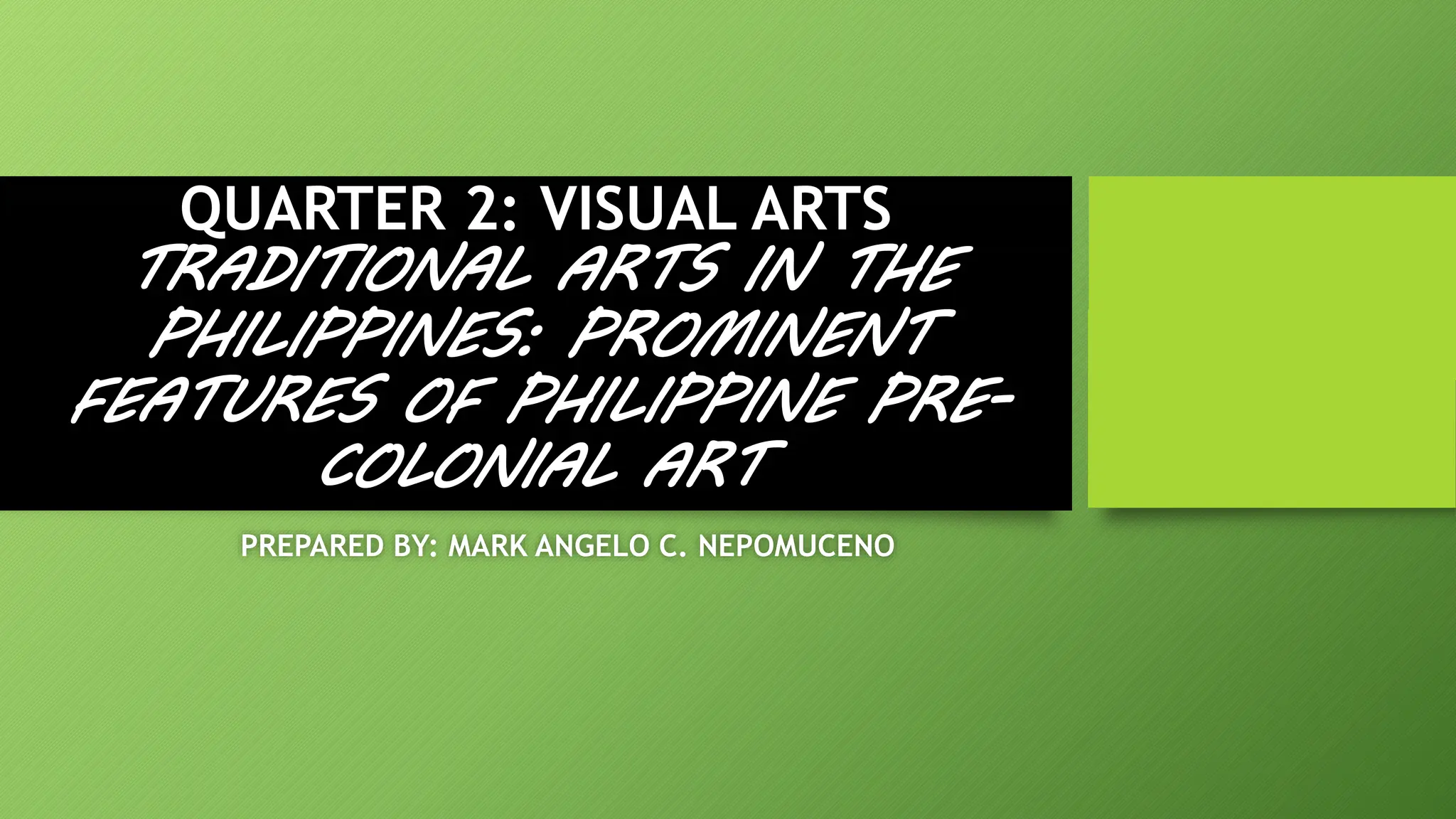 G7-SPA-Q2-W1-TP2.pptx VISUAL ARTS GRADE 7 | PPTX