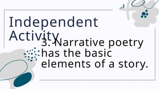 Grade 7 : Types of Poetry (MATATAG Curriculum) | PPTX