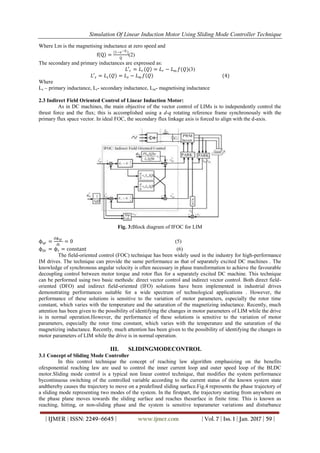 Simulation of Linear Induction Motor Using Sliding Mode Controller Technique | PDF