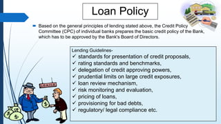loan policy and investment management | PPTX