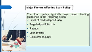 loan policy and investment management | PPTX