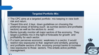 loan policy and investment management | PPTX