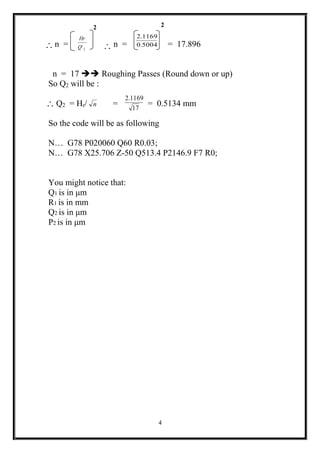 G78 Thread Cycle | PDF