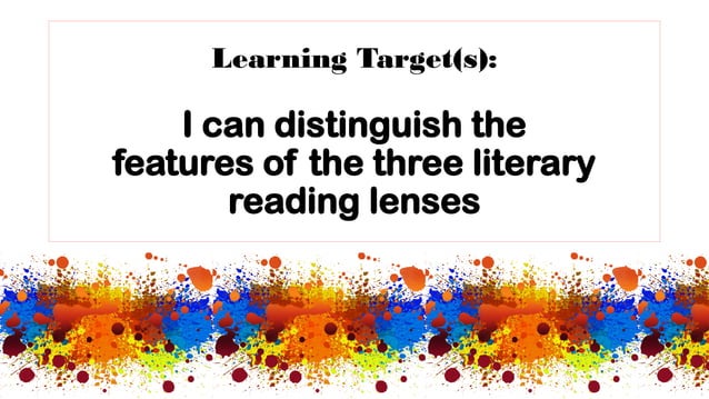 3 Literary Reading Lenses: Biographical Context, Historical Context ...