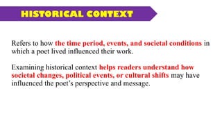 3 Literary Reading Lenses: Biographical Context, Historical Context ...